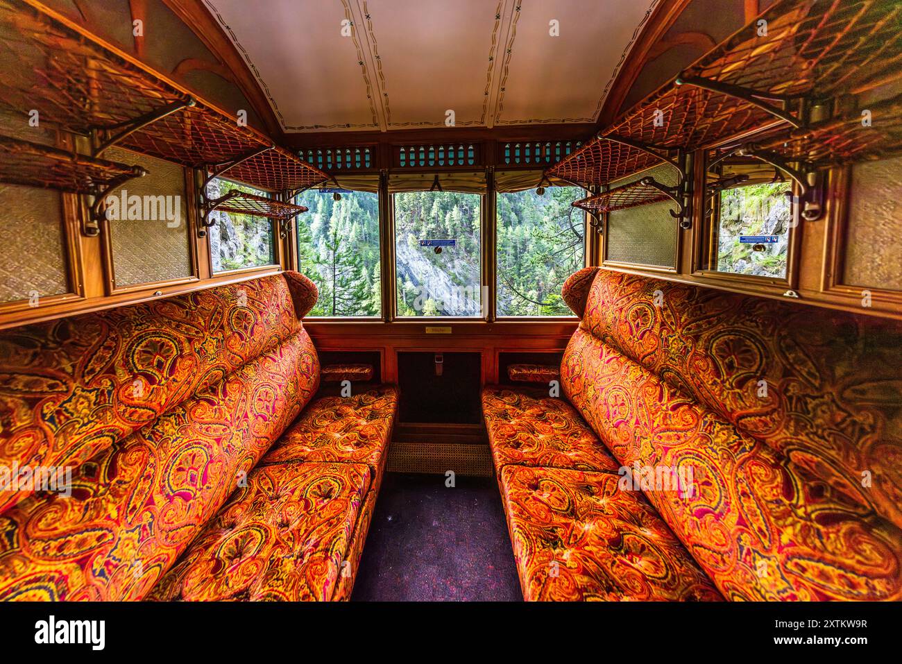 Ride on the Albula railway line, a World Heritage Site. Grisons ...