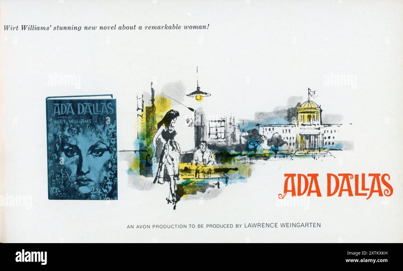 Pre-production 1960 promotional artwork for ADA DALLAS (subsequently ...