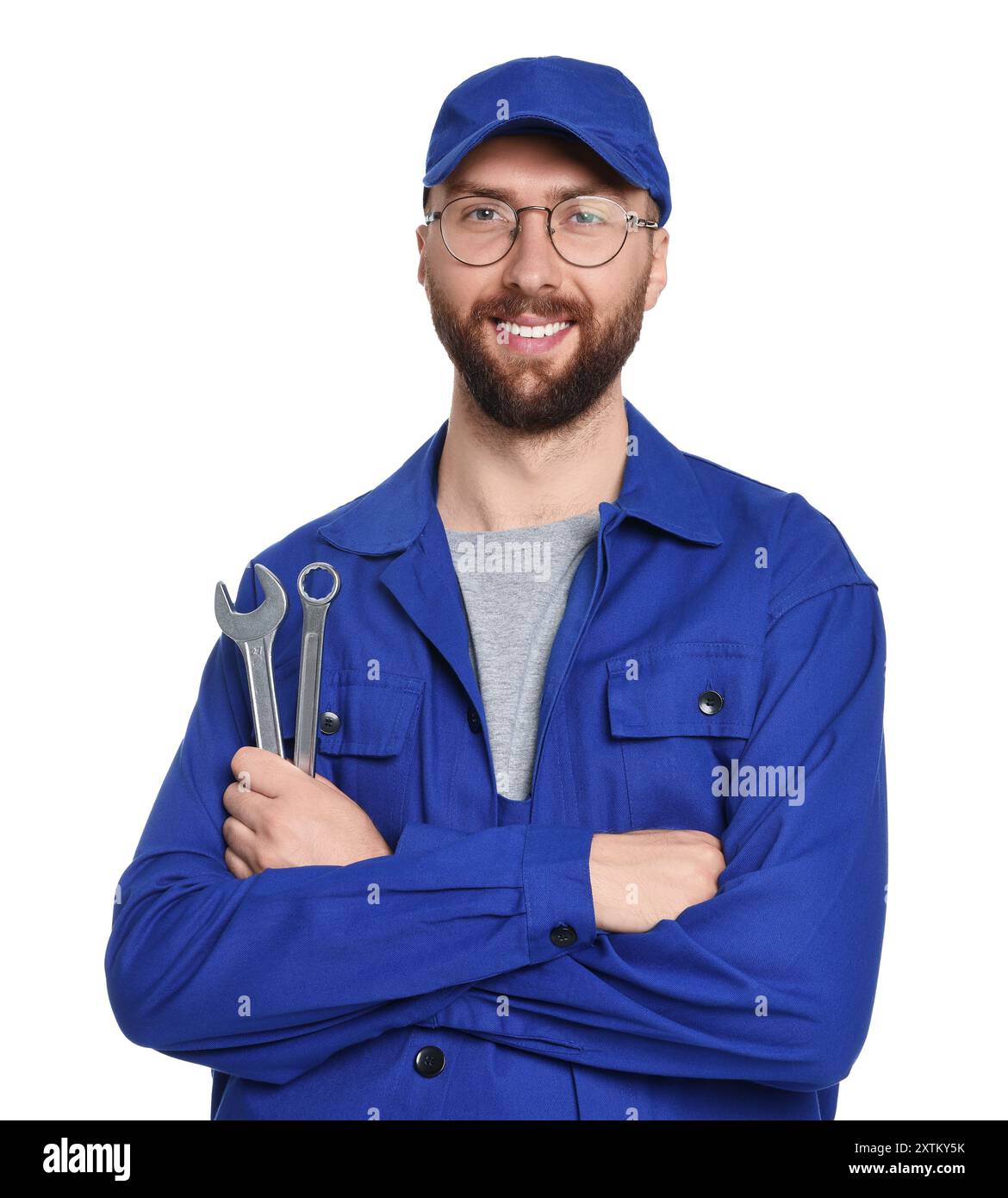 Mechanic arms crossed on hi-res stock photography and images - Alamy