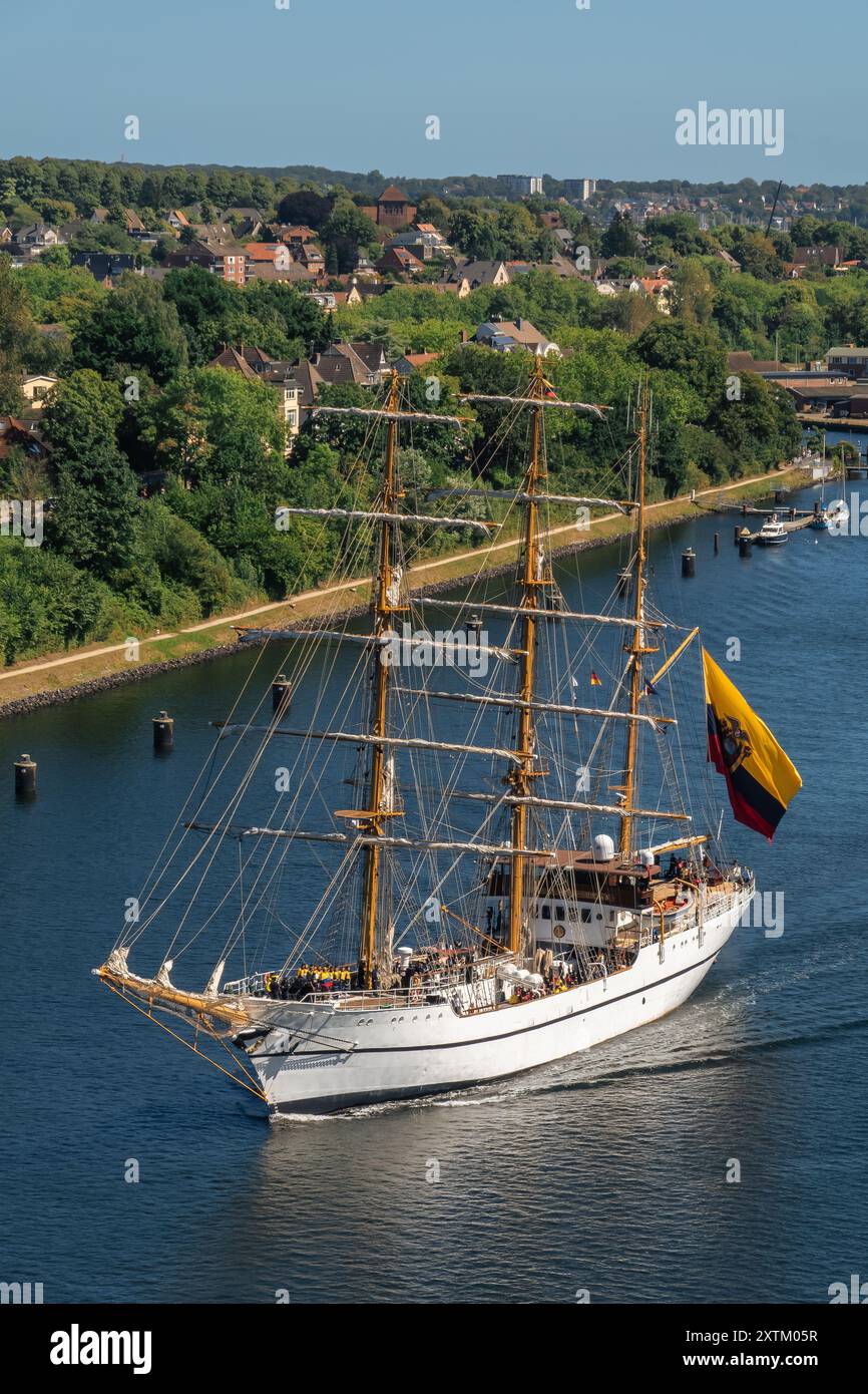 Ecuadorian Navy's Sail Training Ship GUAYAS at the KIel Canal Stock ...