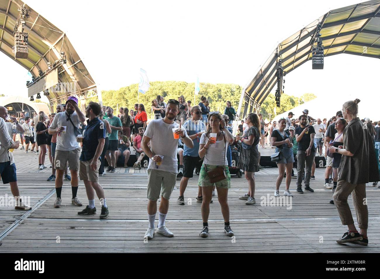 Hasselt, Belgium. 15th Aug, 2024. Festival visitors pictured during the ...
