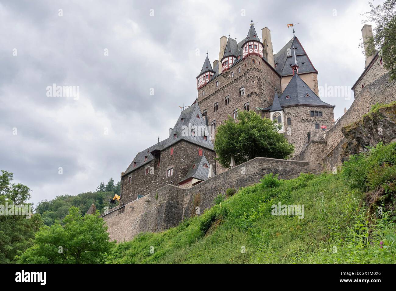 Wierschem, Germany - View on the Burg Eltz, a medieval castle build ...