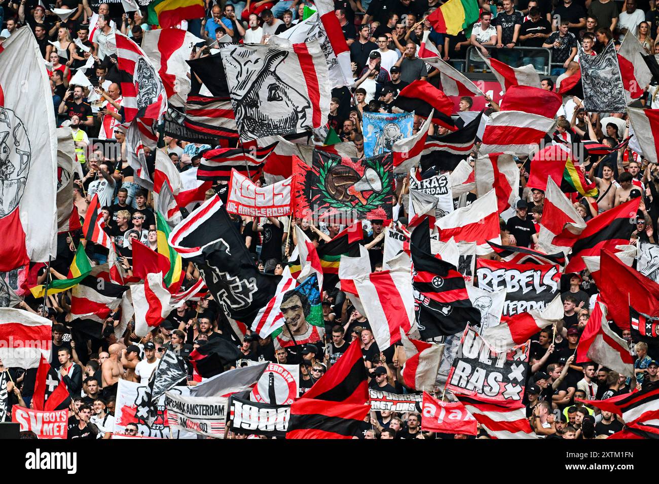 AMSTERDAM - Atmosphere of Ajax supporters during the 3rd qualifying ...