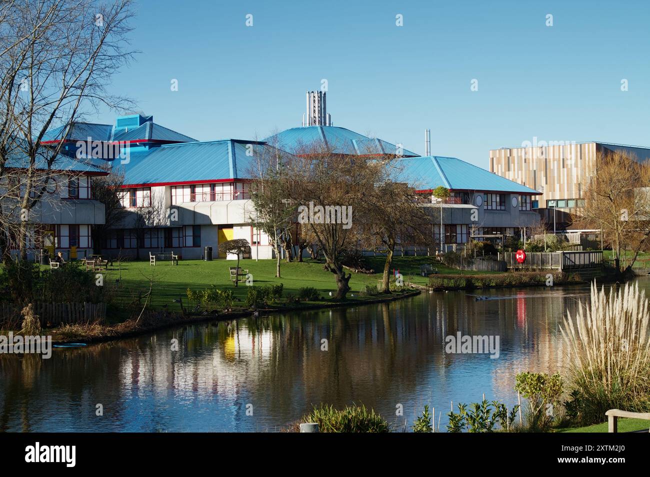 The Lake In The Center Of Bournemouth Hospital With Lung Unit ...