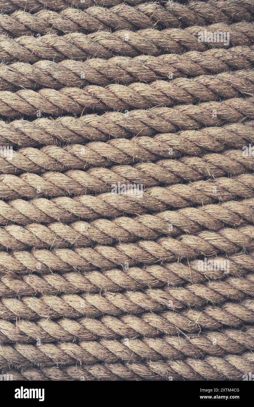 Coiled rope made natural hi-res stock photography and images - Alamy