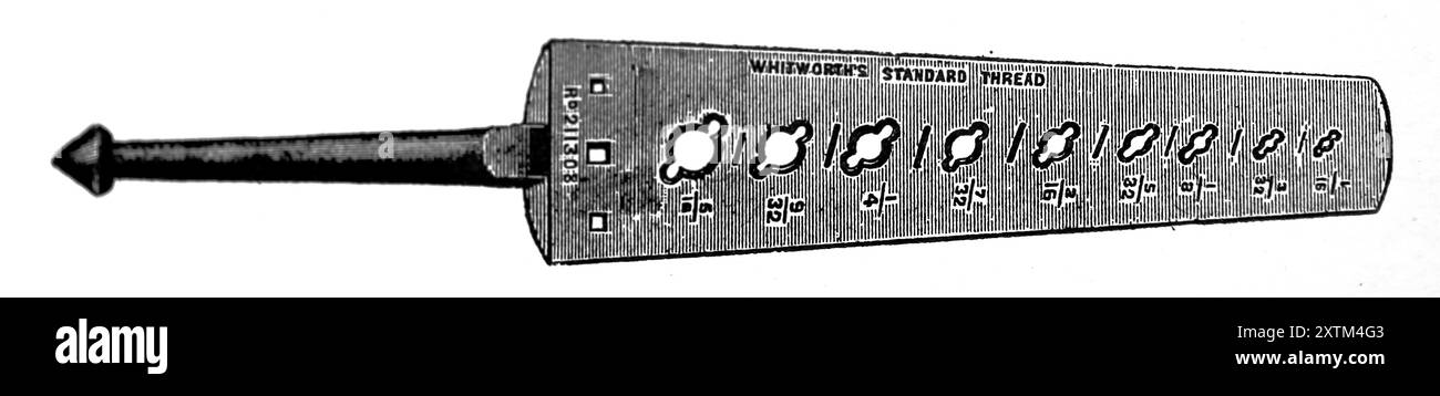 A Whitworth (Armstrong Whitworth, Coventry, England) standard thread ...