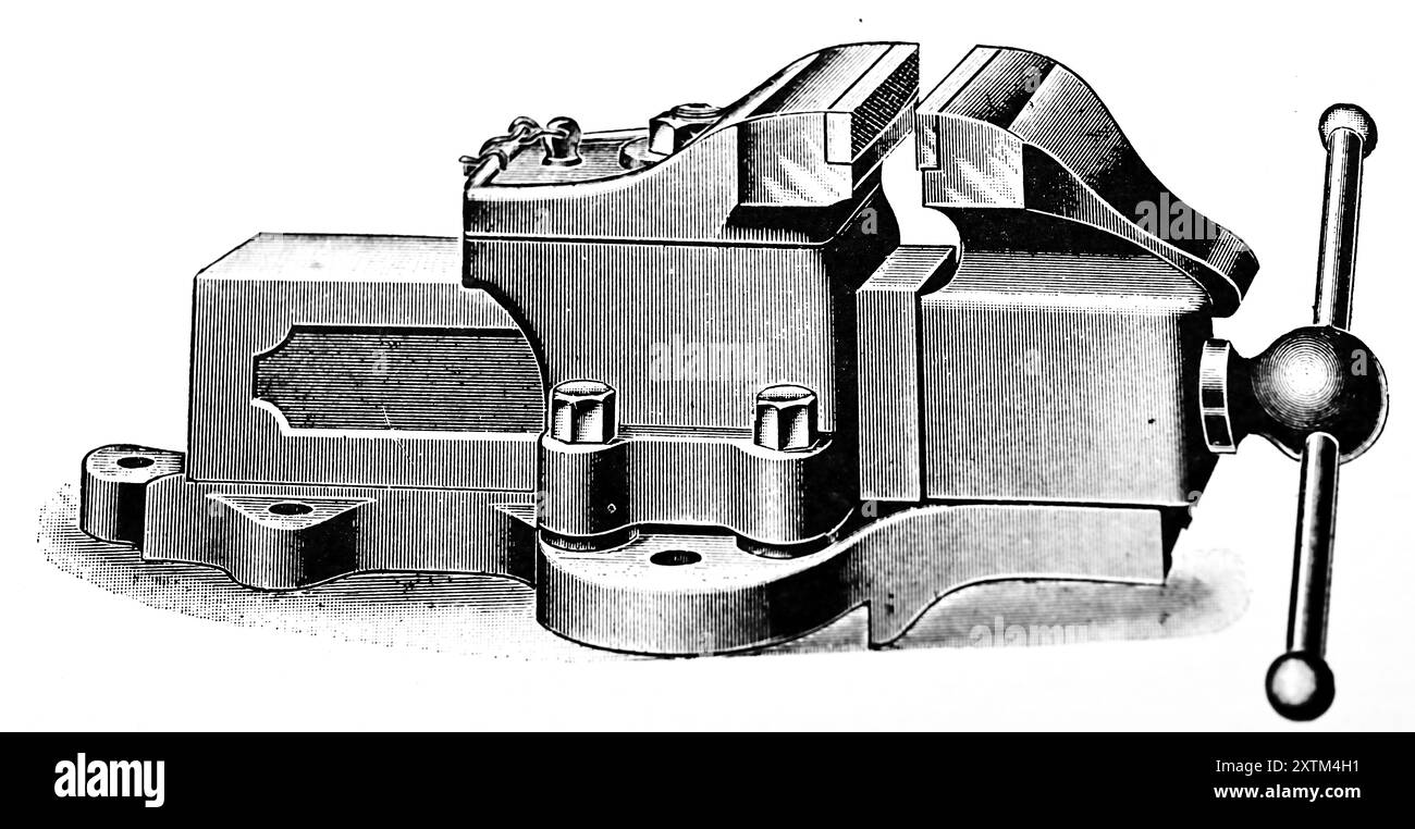 An engineer’s bench vice. This photograph is from a large selection of ...