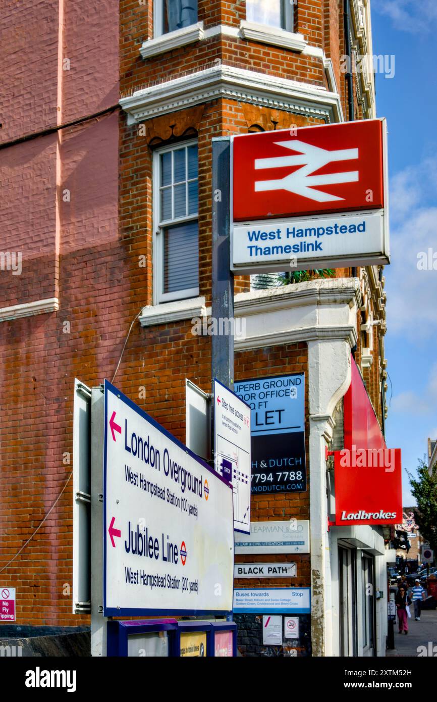 West hampstead london sign hi-res stock photography and images - Alamy