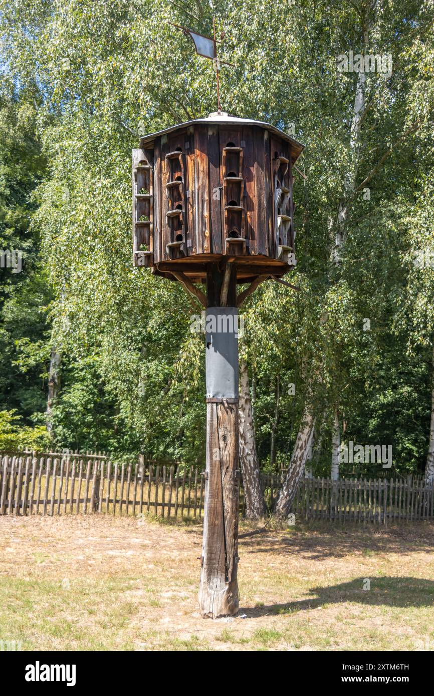 Old dovecote in a country garden Stock Photo - Alamy
