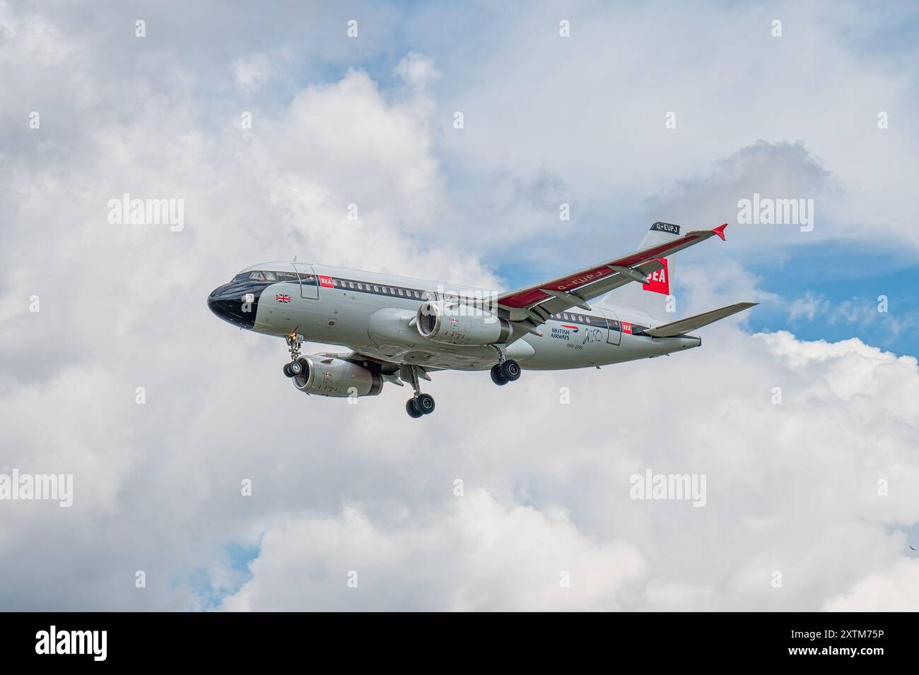 London, UK. July 14th 2024: British Airways BEA Retro Livery A319 on ...