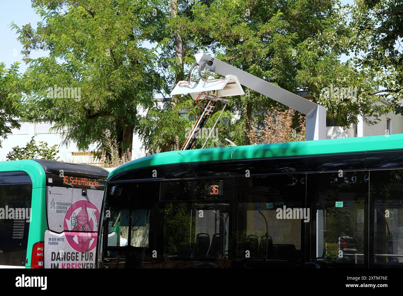 Anton Geisser 15.08.2024 Basel Schweiz. Bild : Elektro Ladestation ...