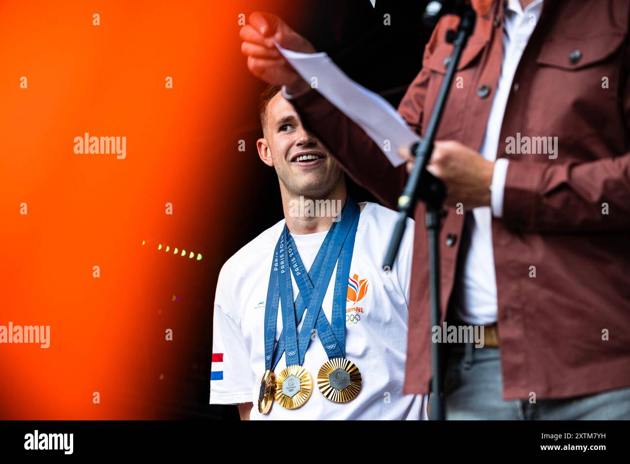LUYKSGESTEL - Track cyclist Harrie Lavreysen in the Kloosterpark during ...