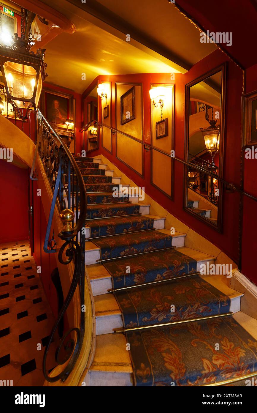 PARIS, FRANCE - AUGUST 14 , 2024 : Cafe Le Procope. The Cafe Procope ...