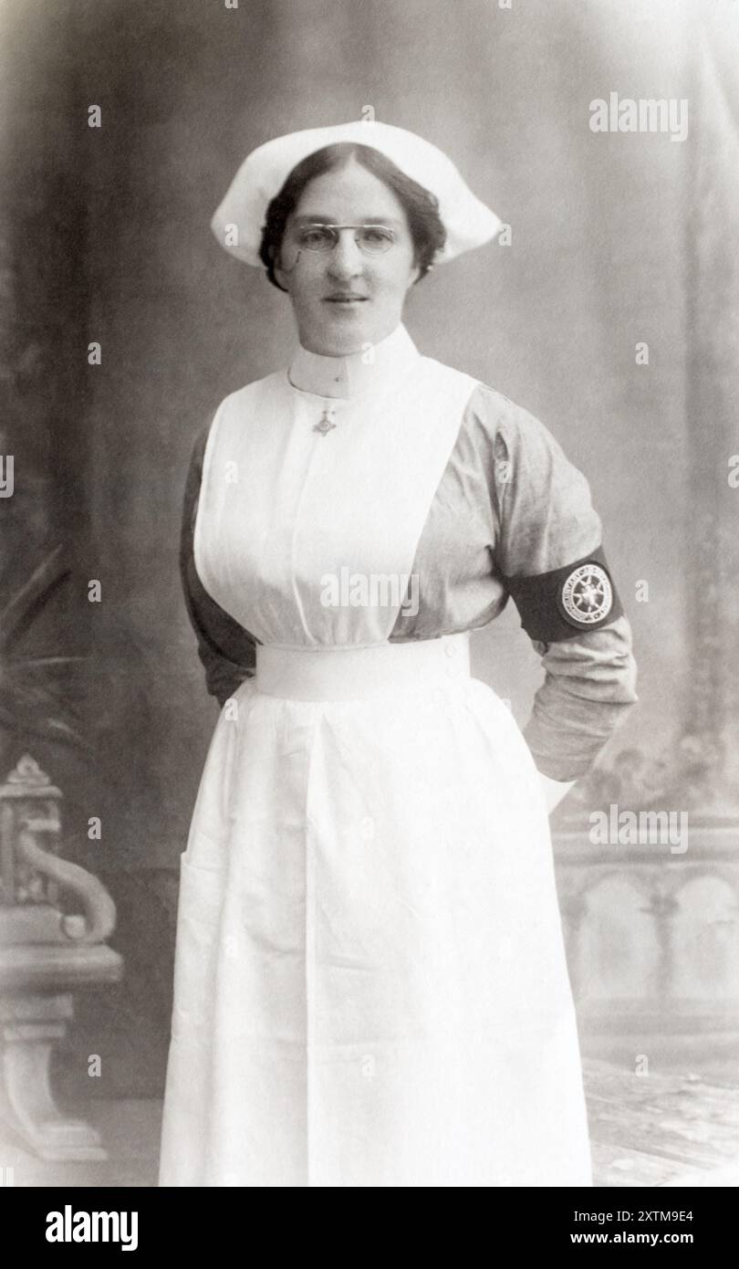A nurse from the Voluntary Aid Detachment during the First World War ...