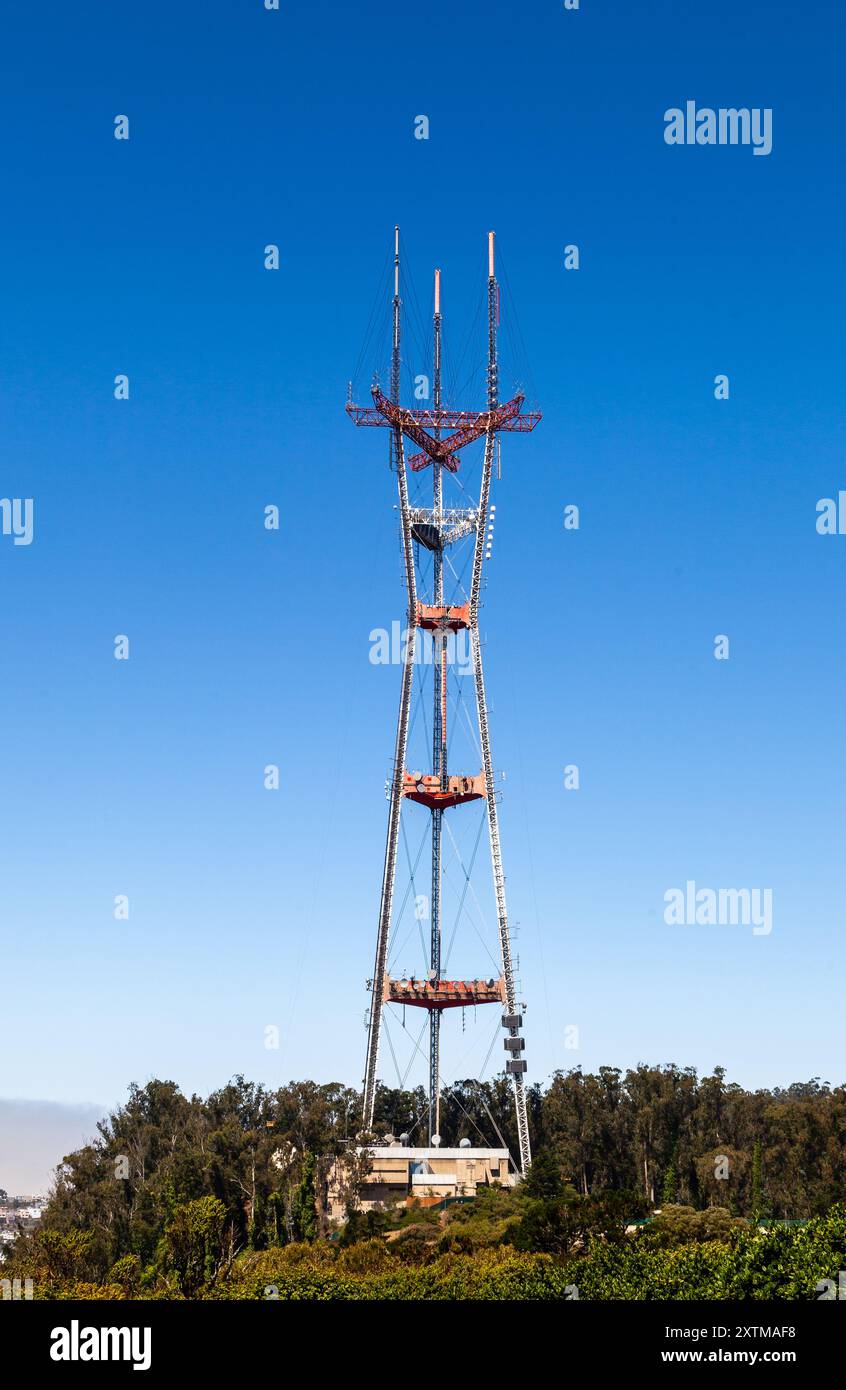 Sutro Tower a TV and radio antenna that has become a beloved landmark ...