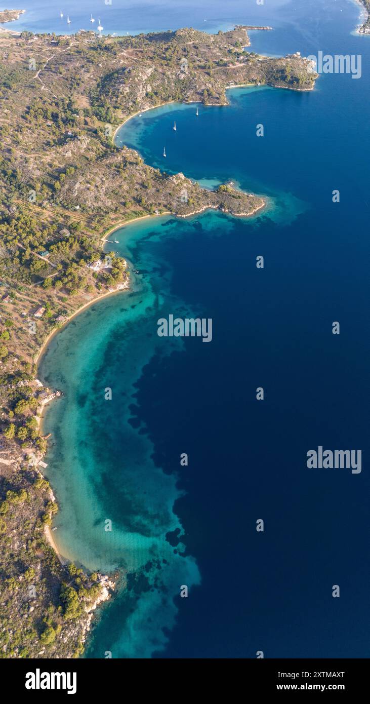 Diaporos island halkidiki aerial hi-res stock photography and images ...
