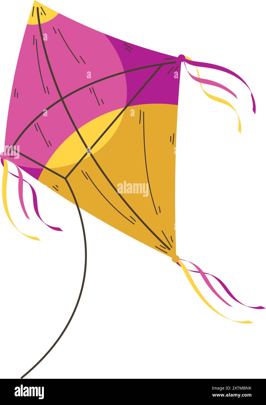 paper kite flying cartoon Stock Vector Image & Art - Alamy