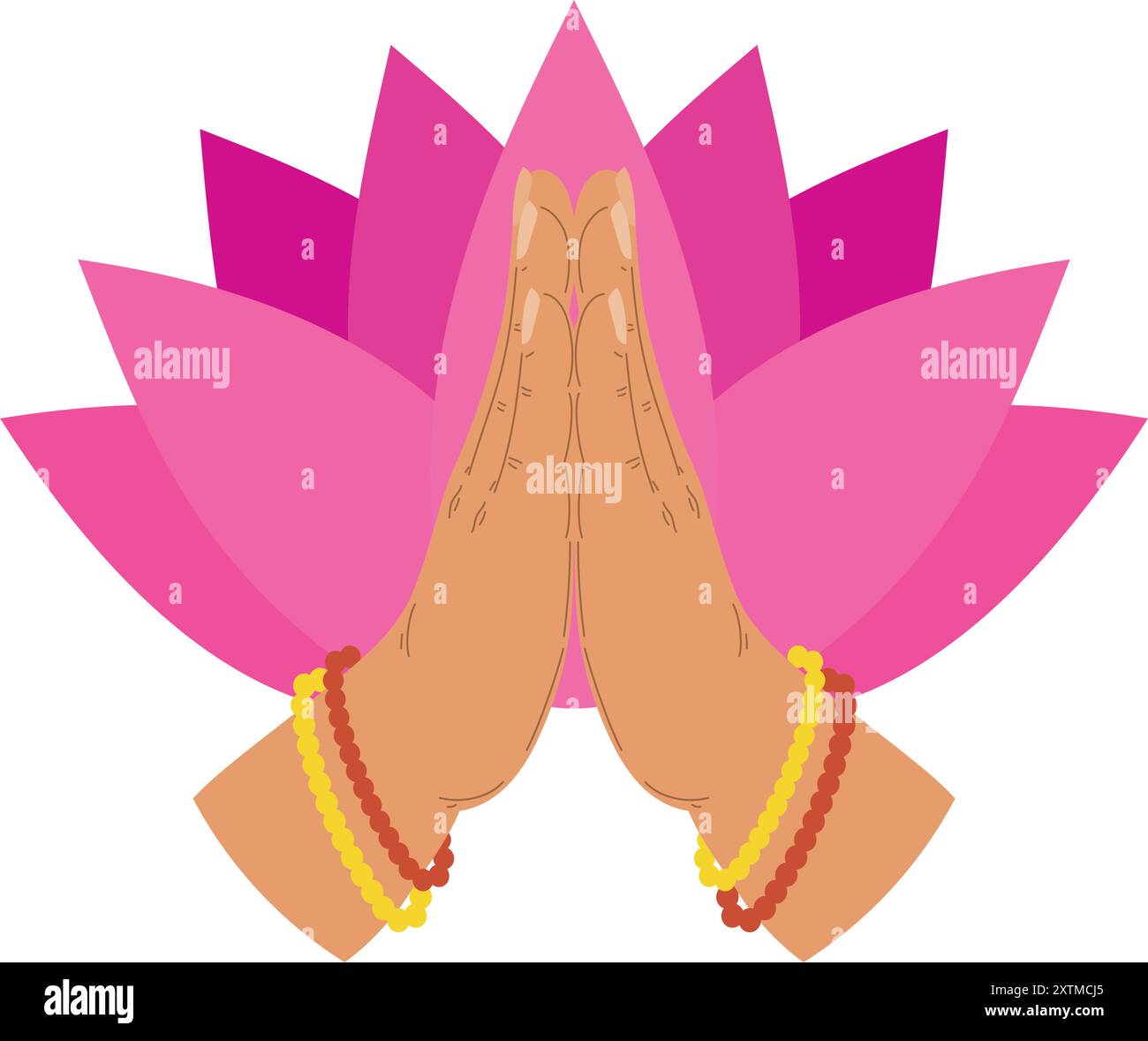welcome hindu namaste hands Stock Vector Image & Art - Alamy