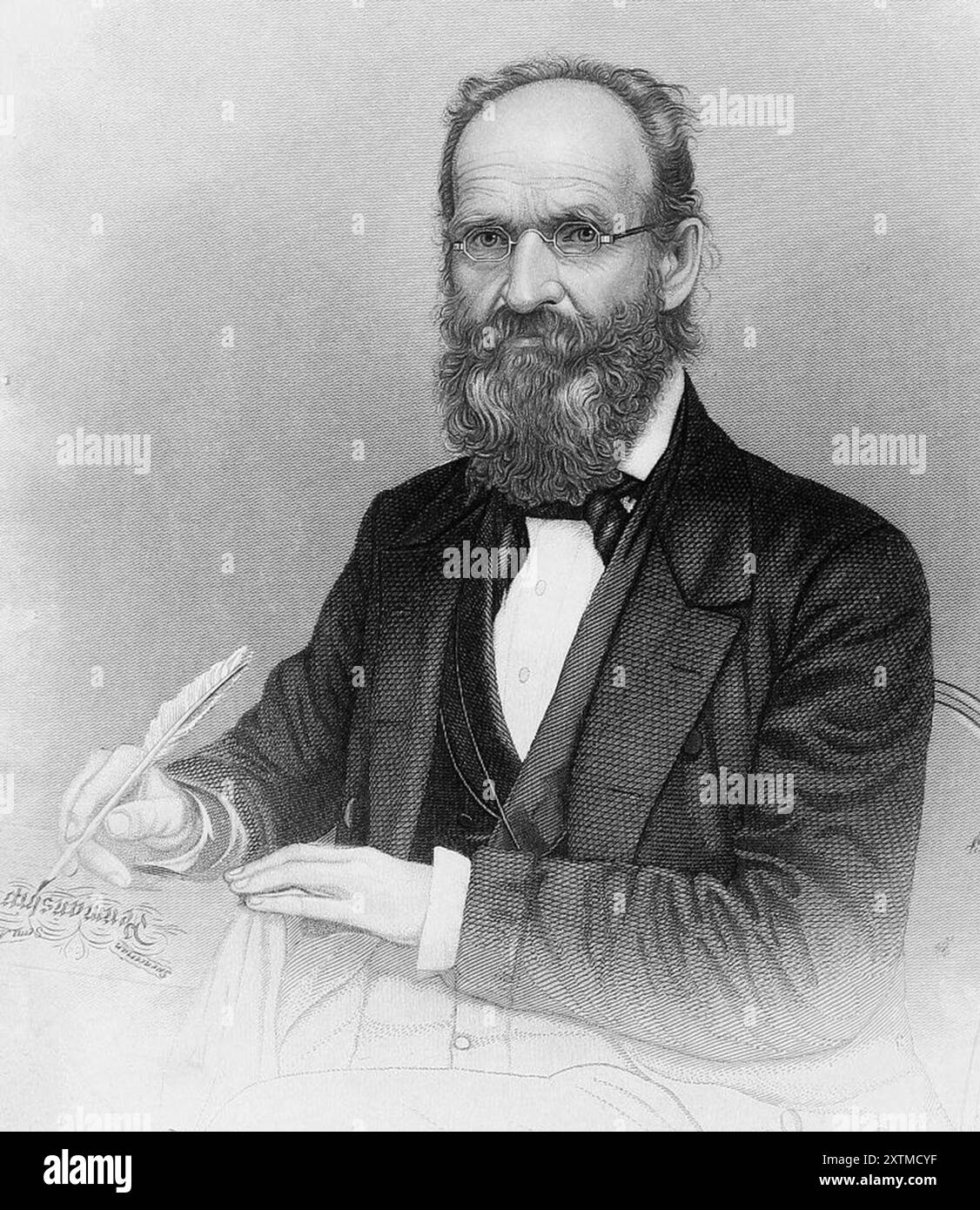 Platt Rogers Spencer, (1800 – 1864) originator of Spencerian penmanship ...