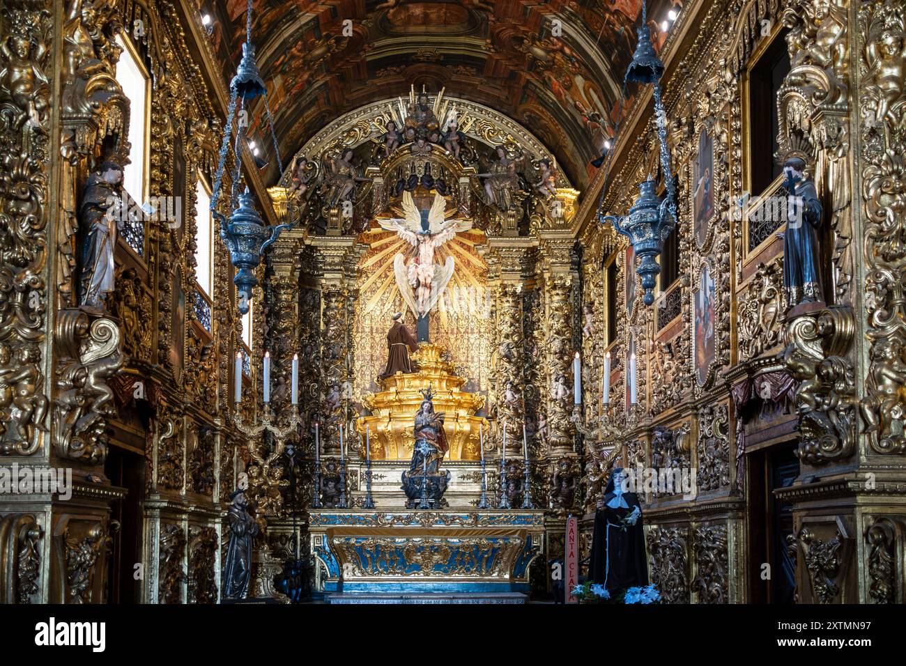 Rio de Janeiro, Brazil - August 15, 2024: the golden and baroque ...