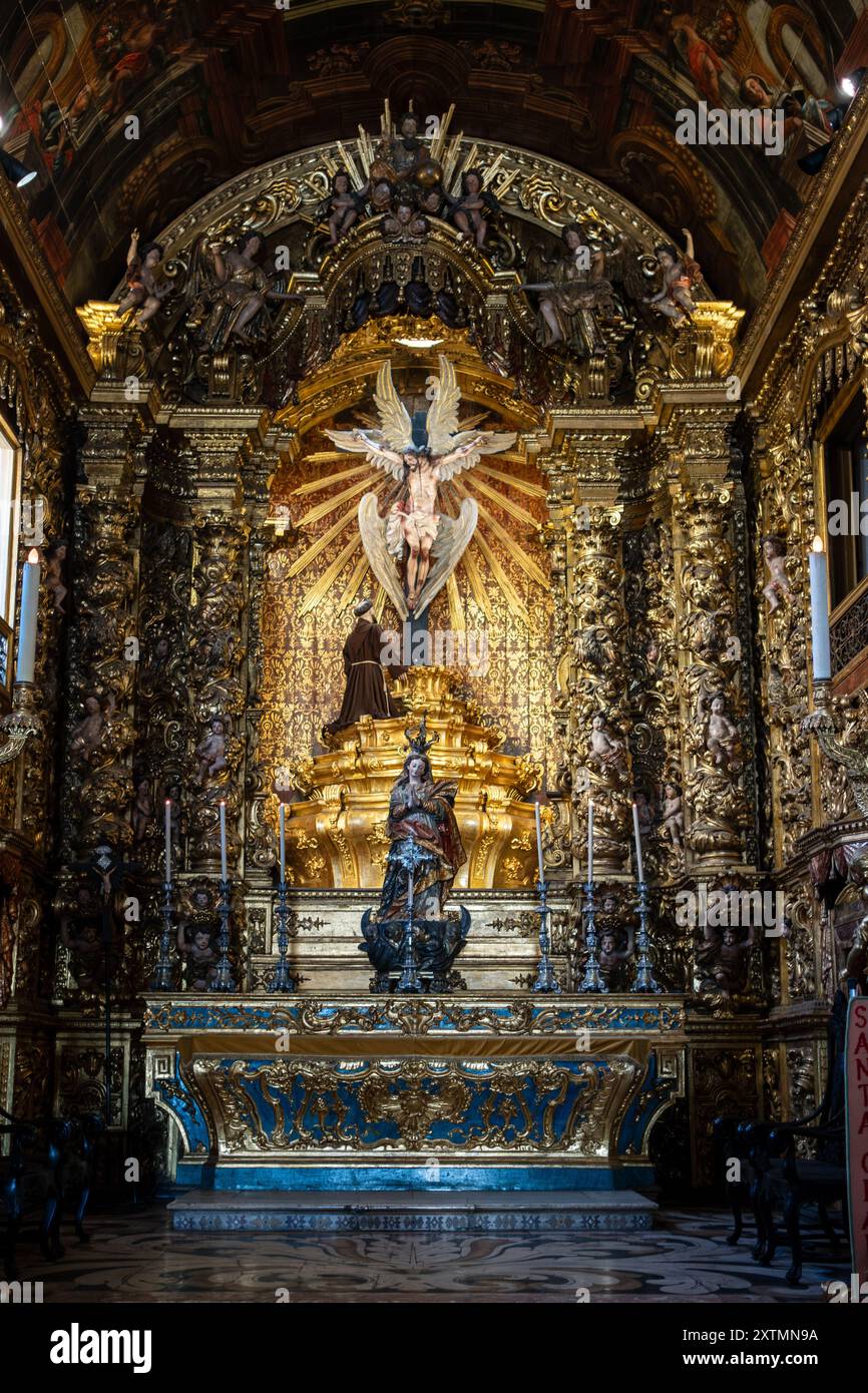 Rio de Janeiro, Brazil - August 15, 2024: the golden and baroque ...