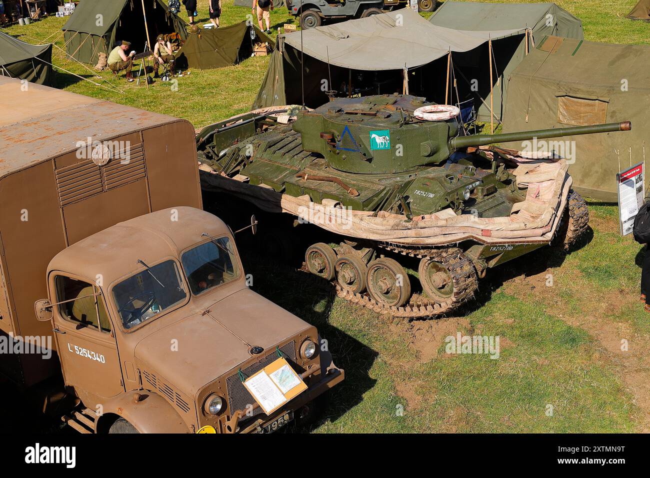 Overhead view of a display at The Yorkshire Wartime Experience in ...