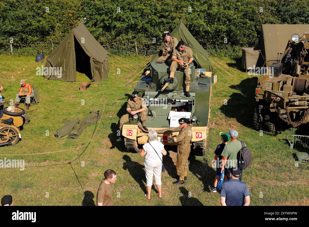 Overhead view of a display at The Yorkshire Wartime Experience in ...