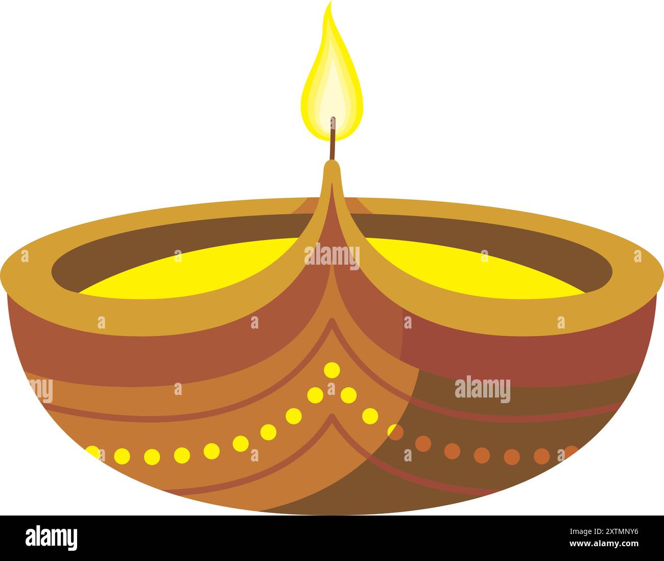 Traditional clay lamp Stock Vector Images - Alamy