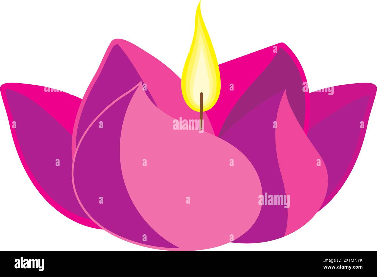diwali diya lamp lotus shape Stock Vector Image & Art - Alamy