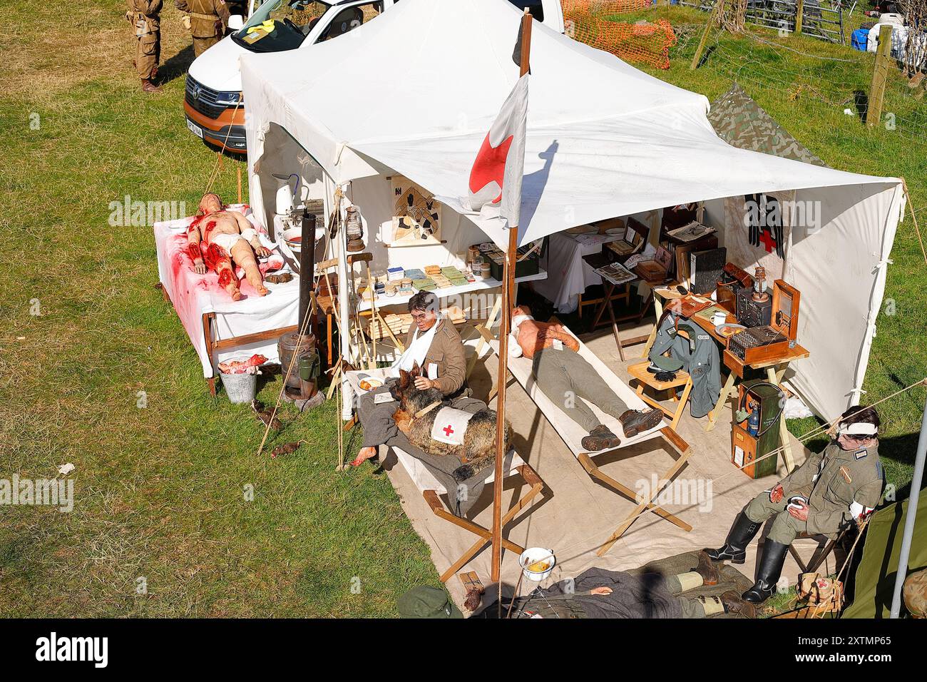Overhead view of a display at The Yorkshire Wartime Experience in ...