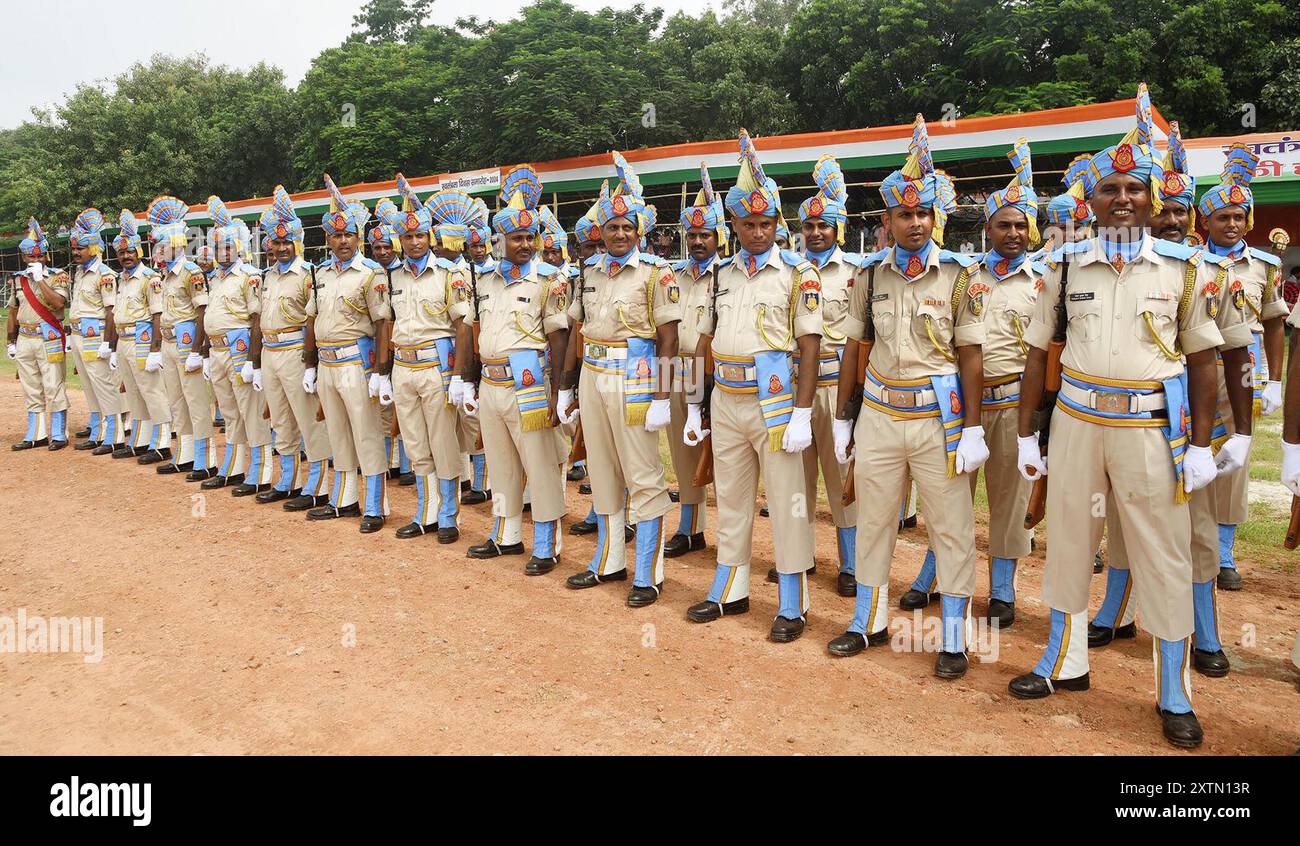 Patna, India. 15th Aug, 2024. PATNA, INDIA - AUGUST 15: Jawans ...
