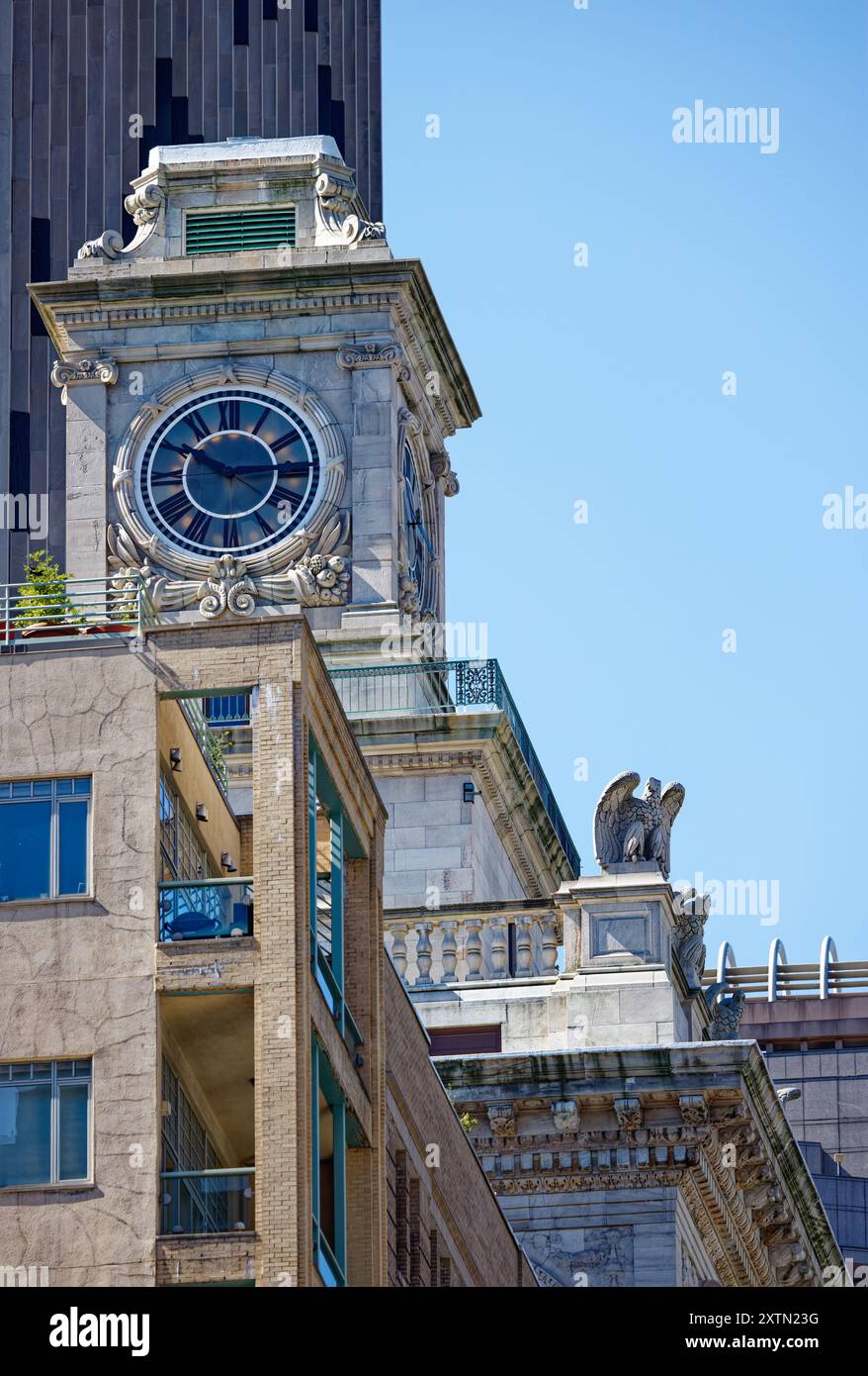 Detail: New York Life Insurance Building, aka Clock Tower Building, a ...