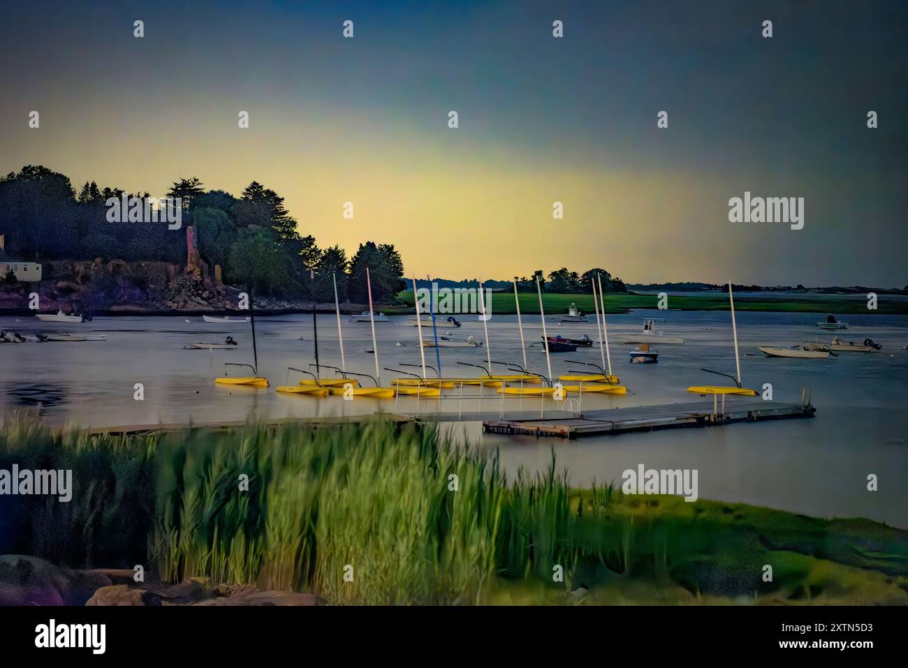 Conomo Point Northern Lights Essex Massachusetts Stock Photo - Alamy