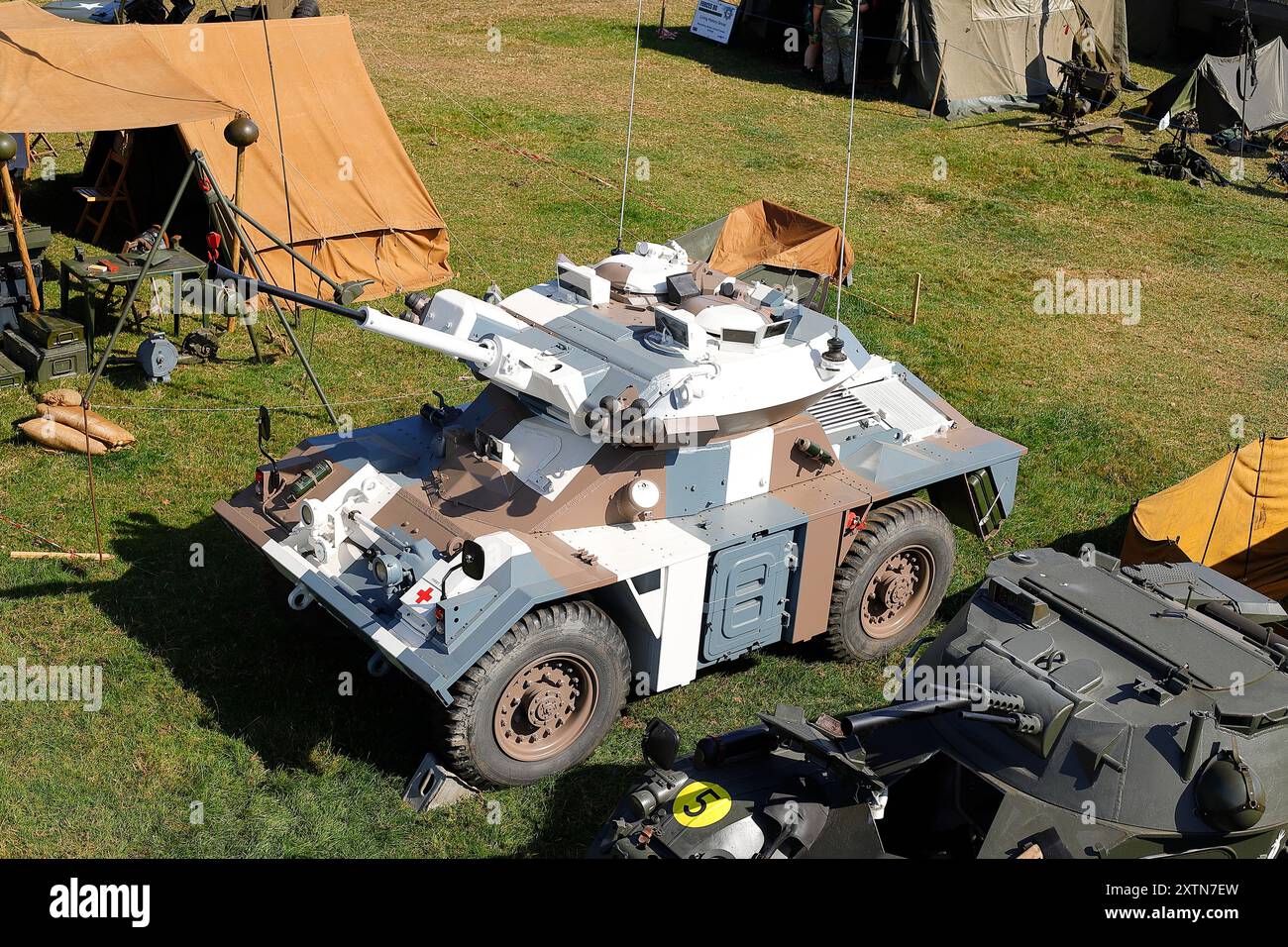 An armoured car on display at The Yorkshire Wartime Experience in ...
