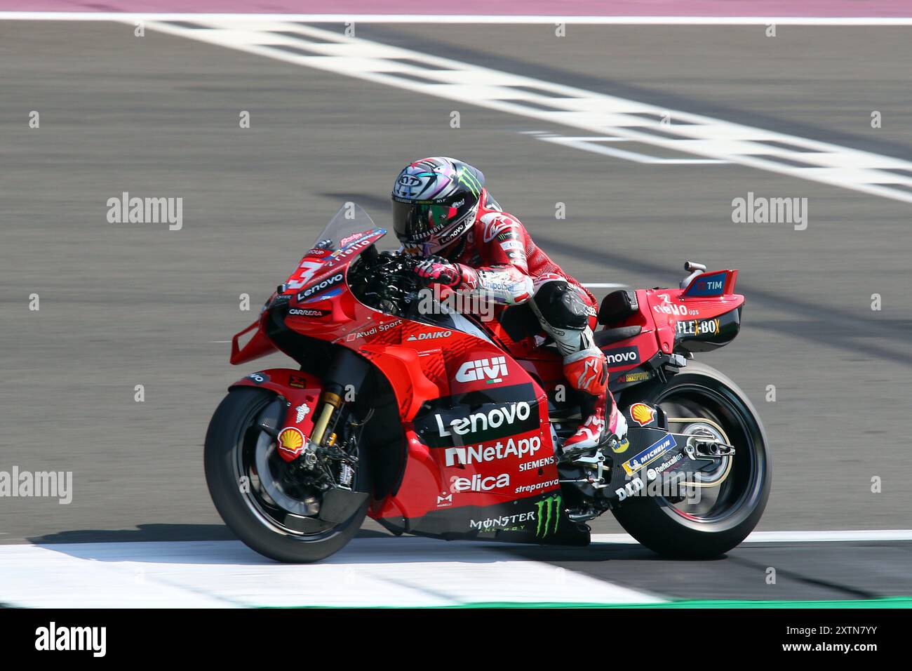 Enea Bastianini - Ducati Lenovo Team - Rider number 23 on a Ducati at ...