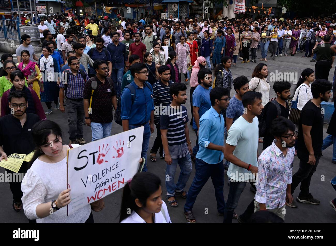 KOLKATA, INDIA - AUGUST 15: Doctors, medical students, nurses and other ...