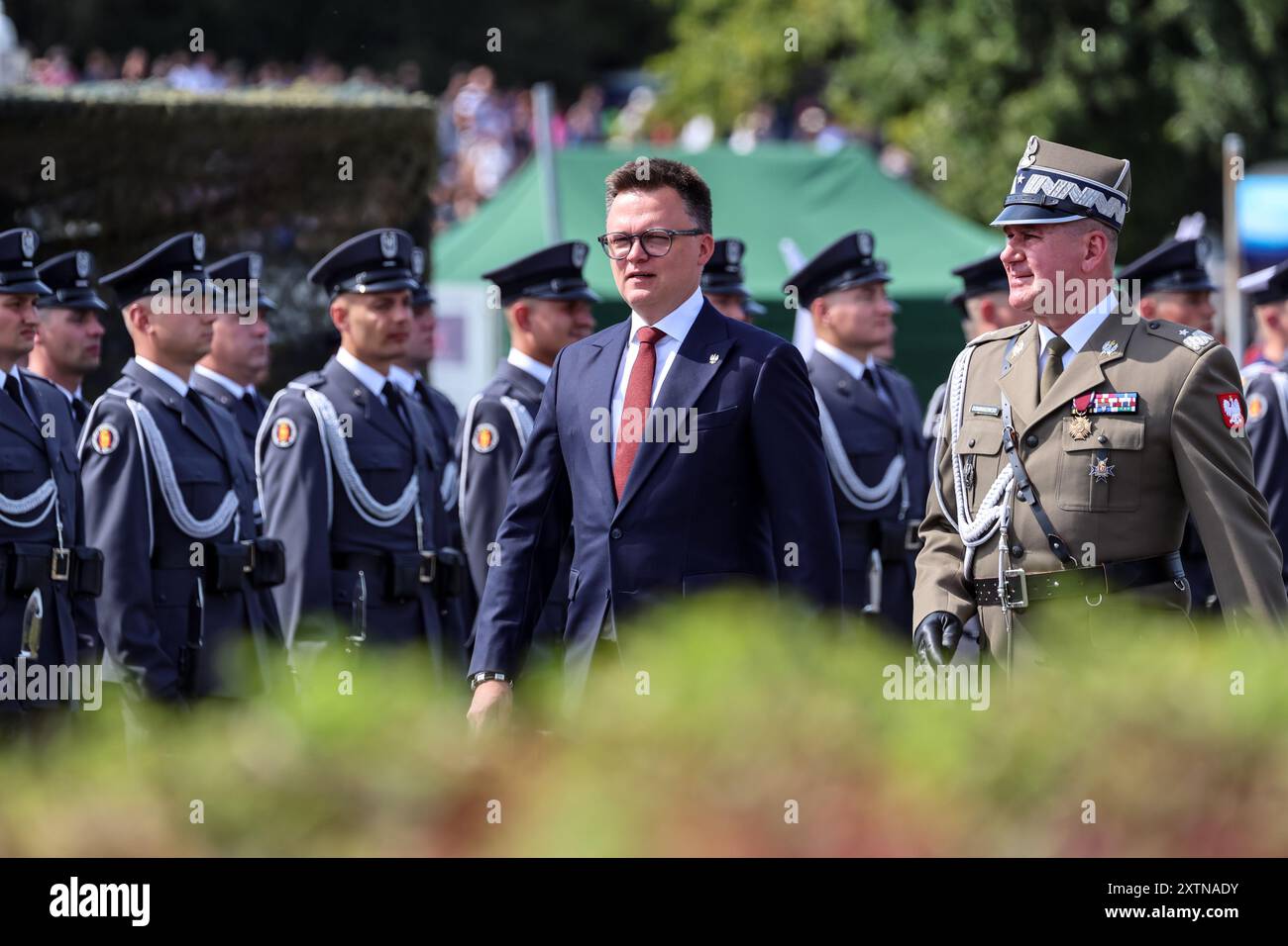 Speaker of Polsh Parliament, Szymon Holownia arrives by Wislostrada in ...