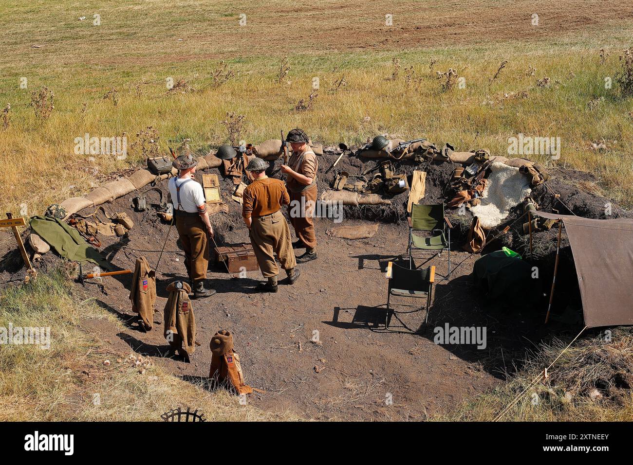 Overhead view of a display at The Yorkshire Wartime Experience in ...