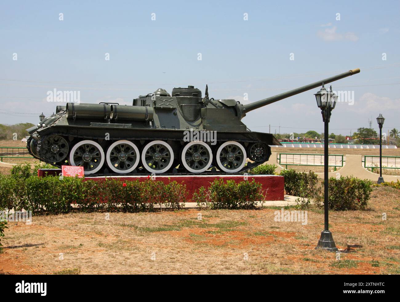 A Russian SAU-100 Tank at the Museo Giron, Cuba. Used during the 1961 ...
