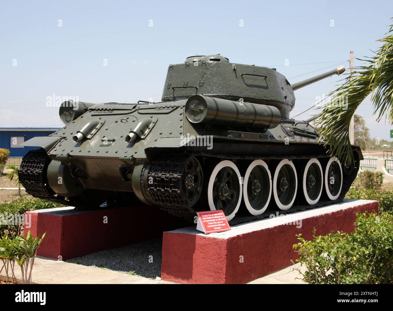 A Russian SAU-100 Tank at the Museo Giron, Cuba. Used during the 1961 ...