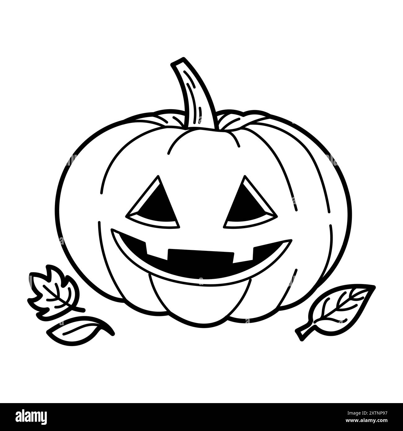 Cute and creepy coloring page Stock Vector Images - Alamy
