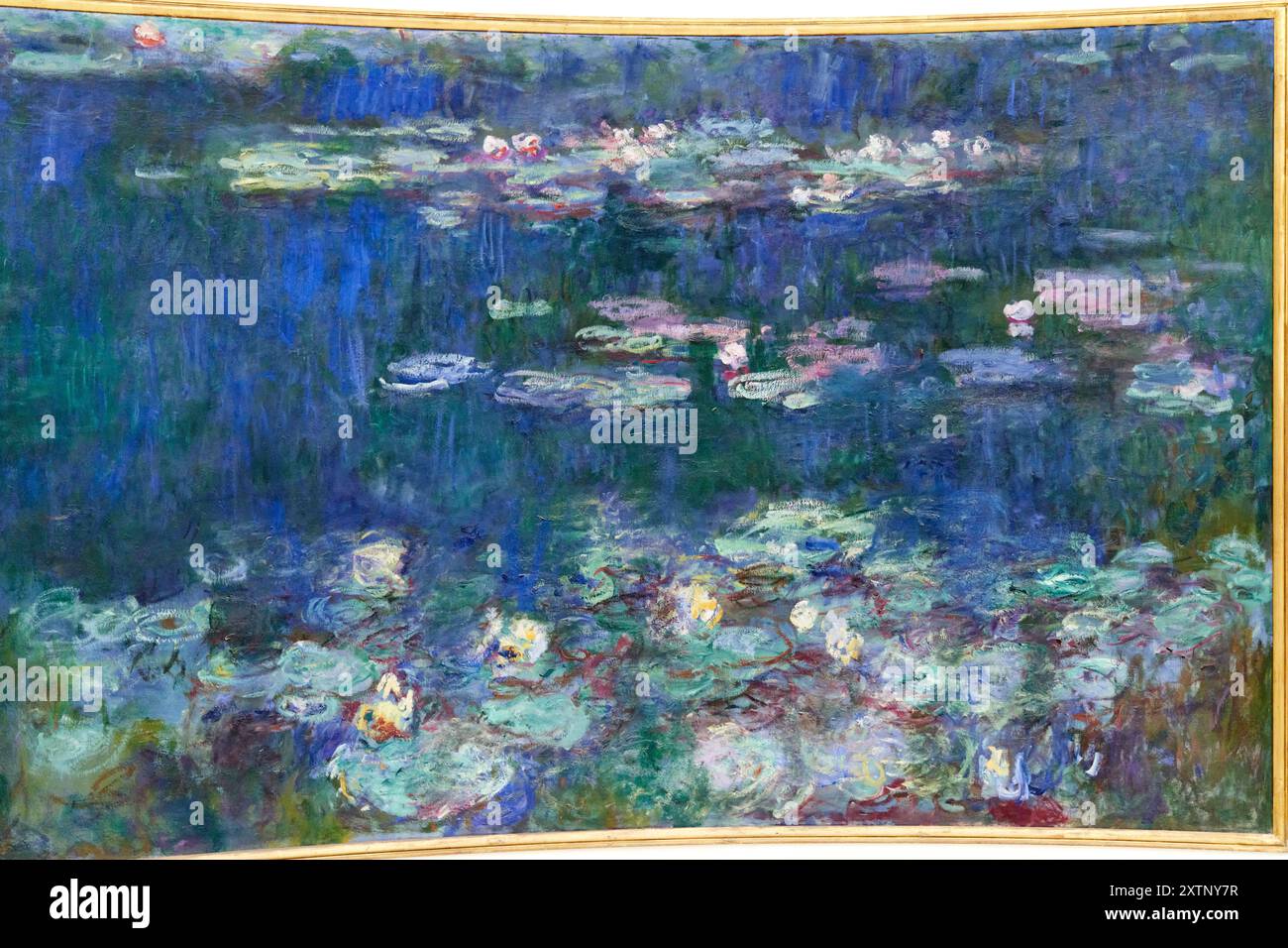 Detail, Water-lilies Nympheas series painted by Claude Monet (1840-1926 ...