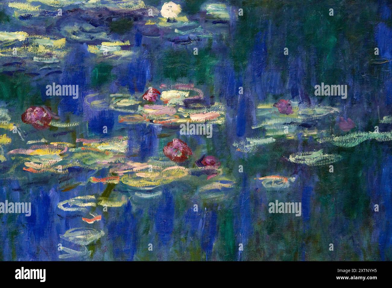 Detail, Water-lilies Nympheas series painted by Claude Monet (1840-1926 ...