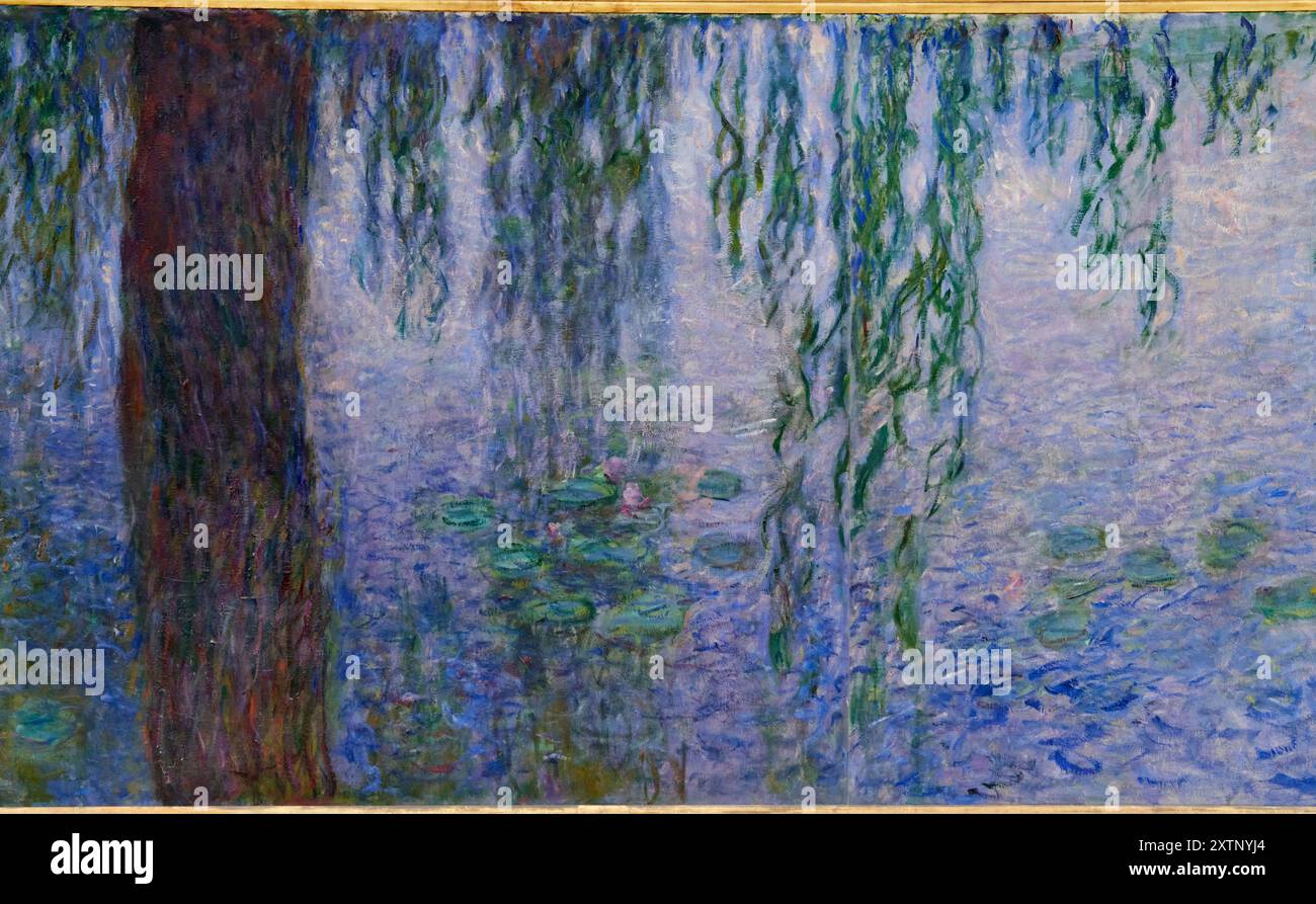 Detail, Water-lilies Nympheas series painted by Claude Monet (1840-1926 ...
