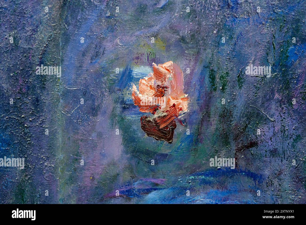 Detail, Water-lilies Nympheas series painted by Claude Monet (1840-1926 ...