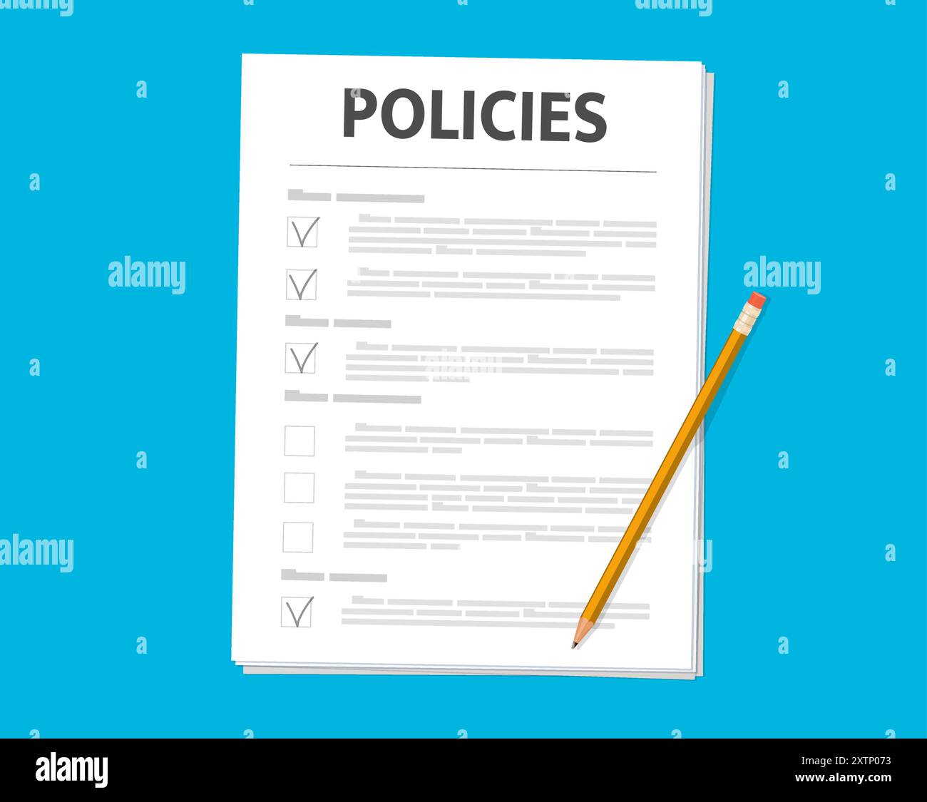 Compliance policy legal document with checklist of business company ...