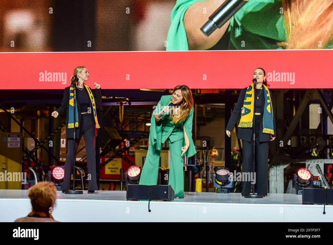 Australian singer and ARIA Award winner Jessica Mauboy is seen ...