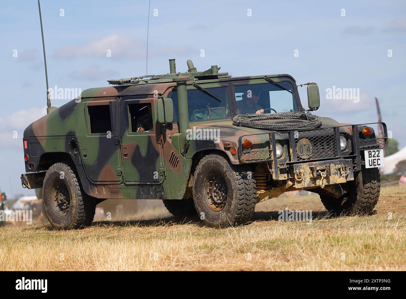 A military Humvee on parade at tHe Yorkshire Wartime Experience ...
