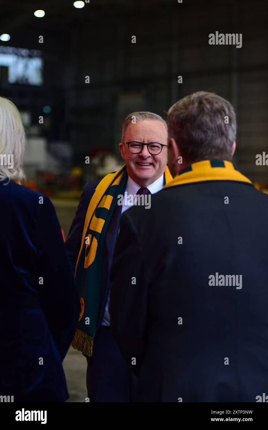 Australian Prime Minister Anthony Albanese is seen during the Welcome ...