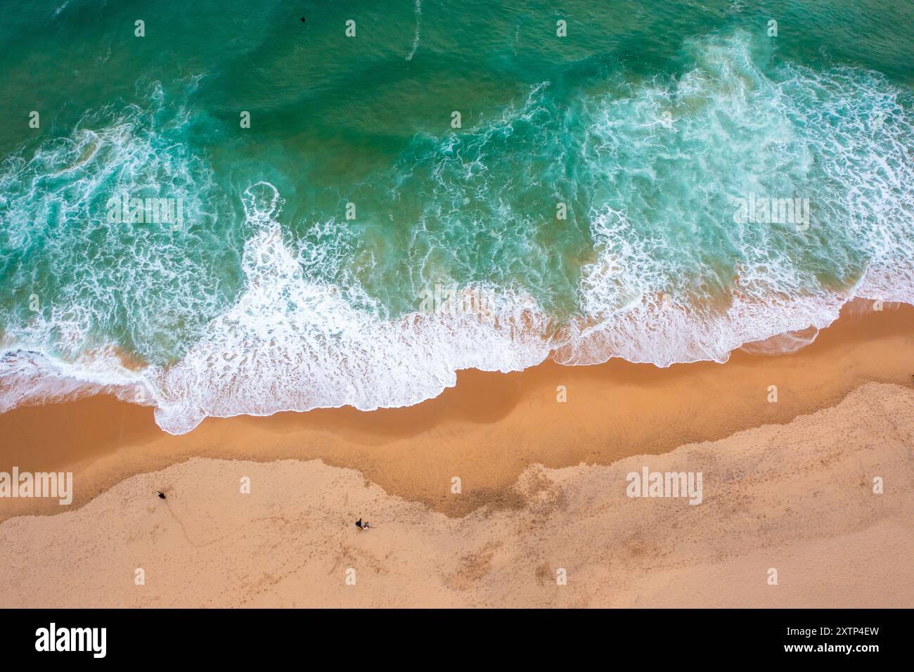 Relaxing aerial beach scene, summer vacation holiday template banner ...